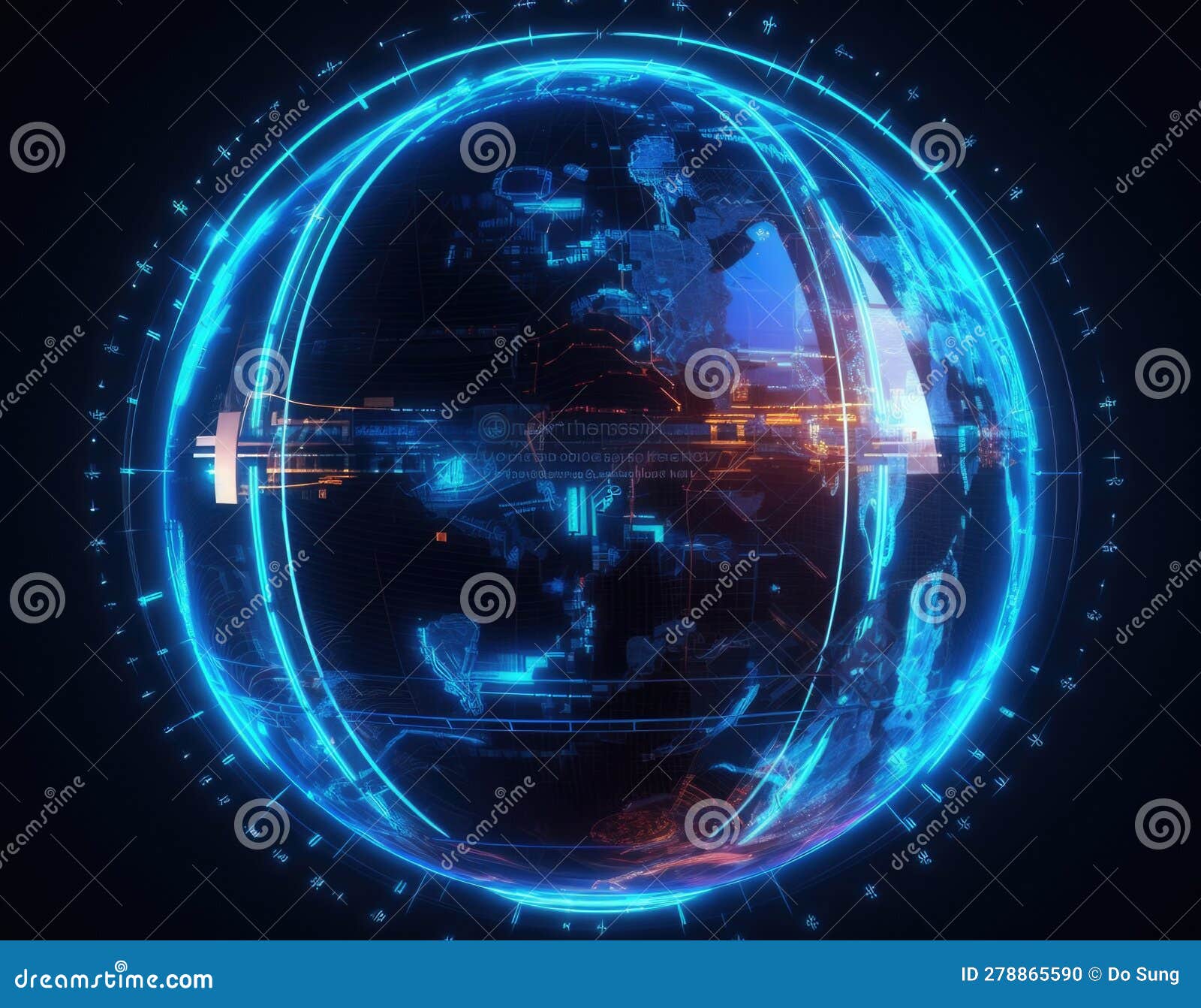 Beautiful Digital Background Stock Photo - Image of environment ...