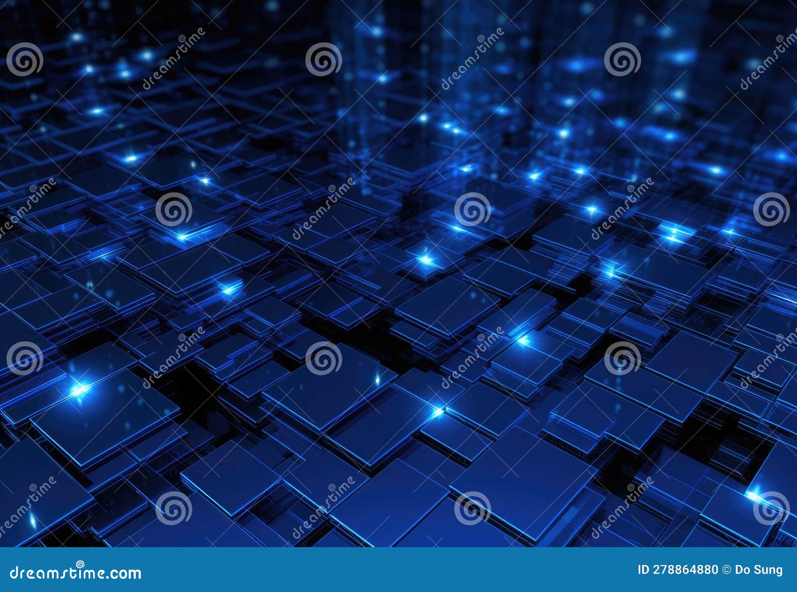 Beautiful Digital Background Stock Illustration - Illustration of ...