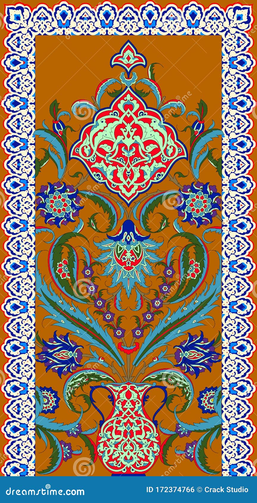 A Beautiful Digital Pattern with Up Colors Combination Stock ...
