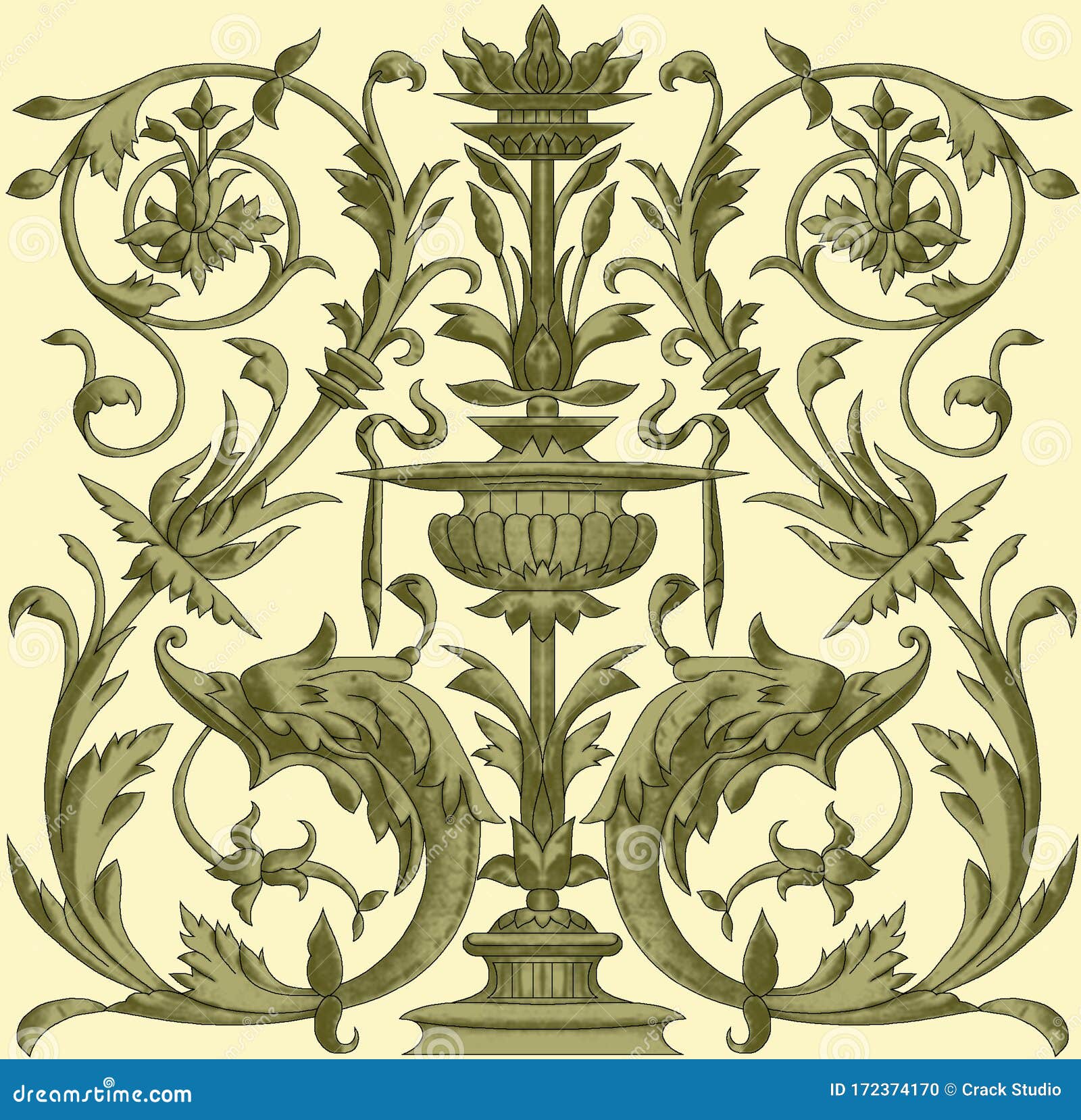 A Beautiful Digital Pattern with Up Colors Combinations Stock ...