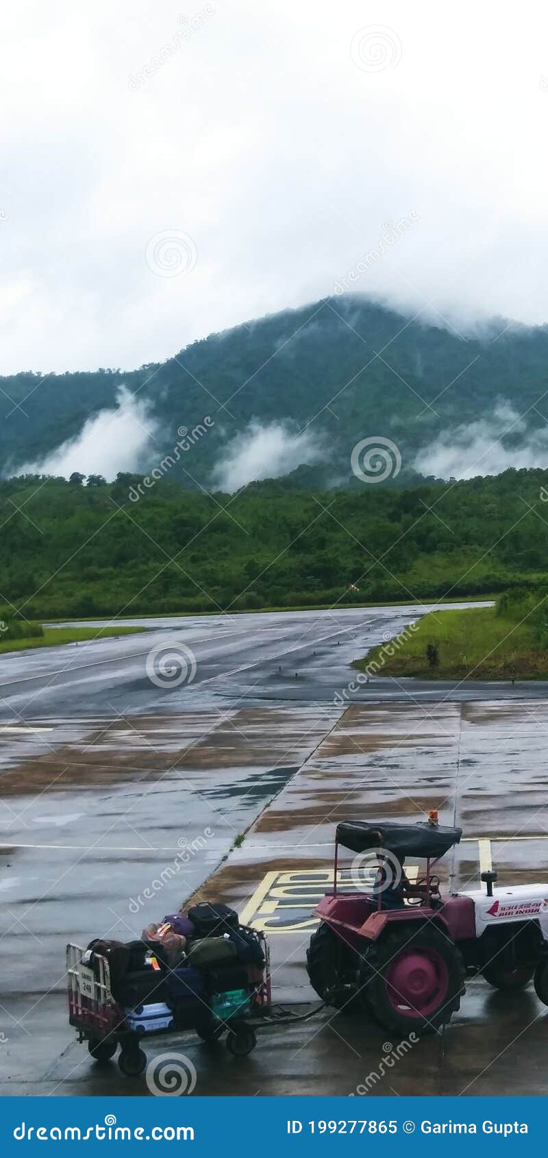 Beautiful Dimapur Airport, India Stock Image - Image of water ...