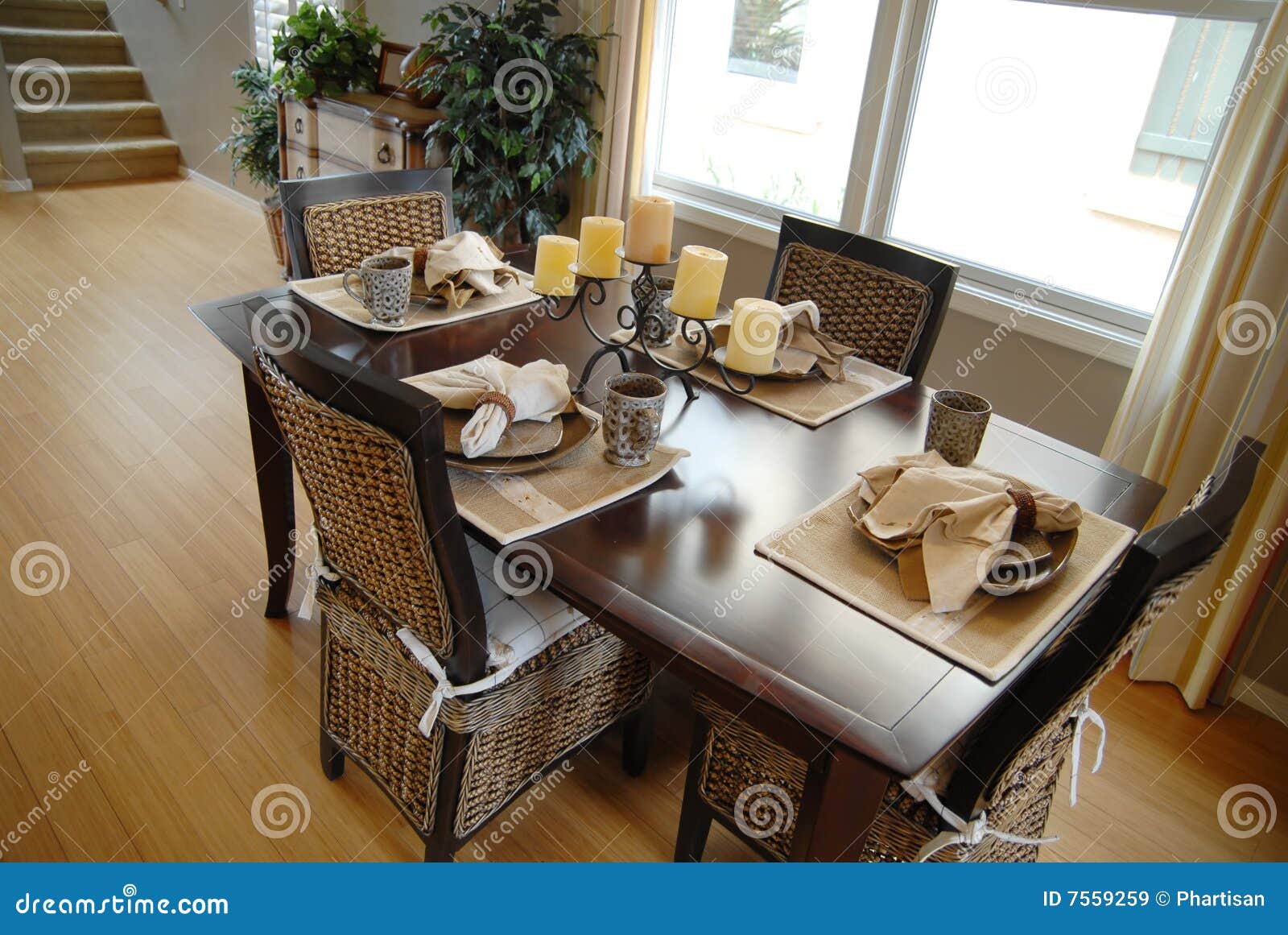 Beautiful dining room area stock image. Image of decoration - 7559259