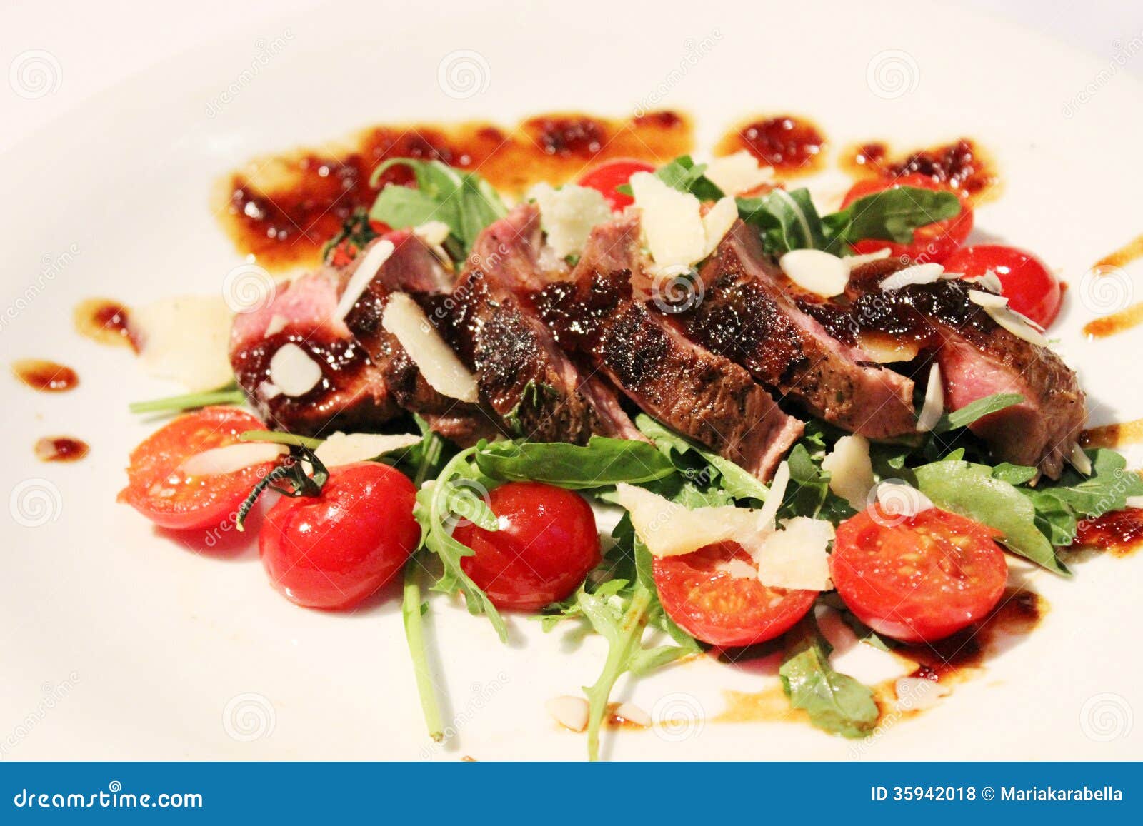 Beautiful Dish Of Rice, Beans And Grilled Meat. In The Background Old ...