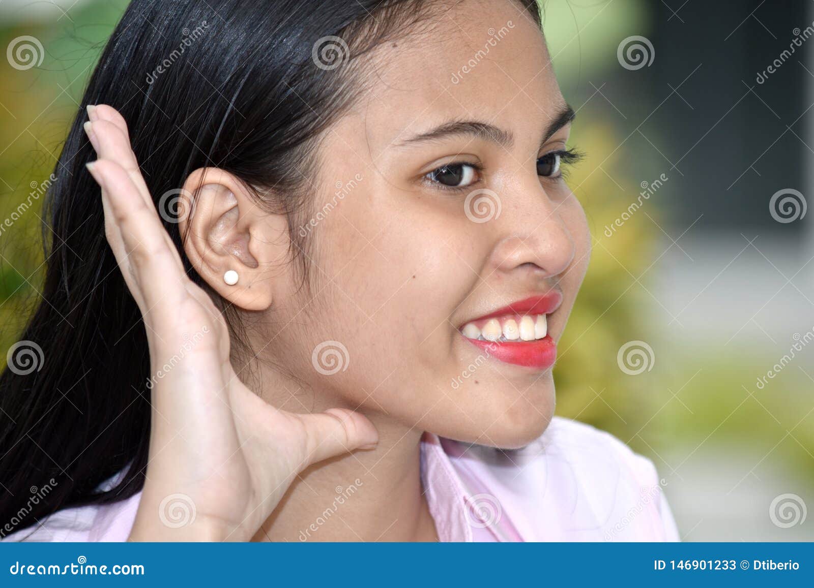 Beautiful Diverse Juvenile Listening Stock Image - Image of listen ...
