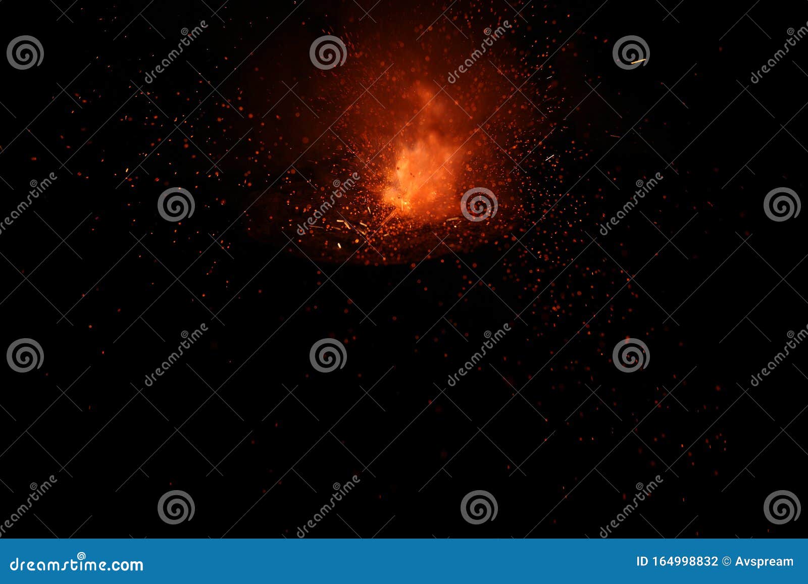 Beautiful Diwali Glowing Firecracker, Fire of Cracker Explosion on ...
