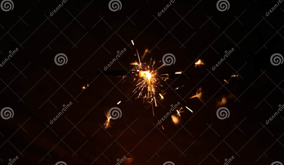 Beautiful Diwali Glowing Firecracker, Fire of Cracker Explosion on ...