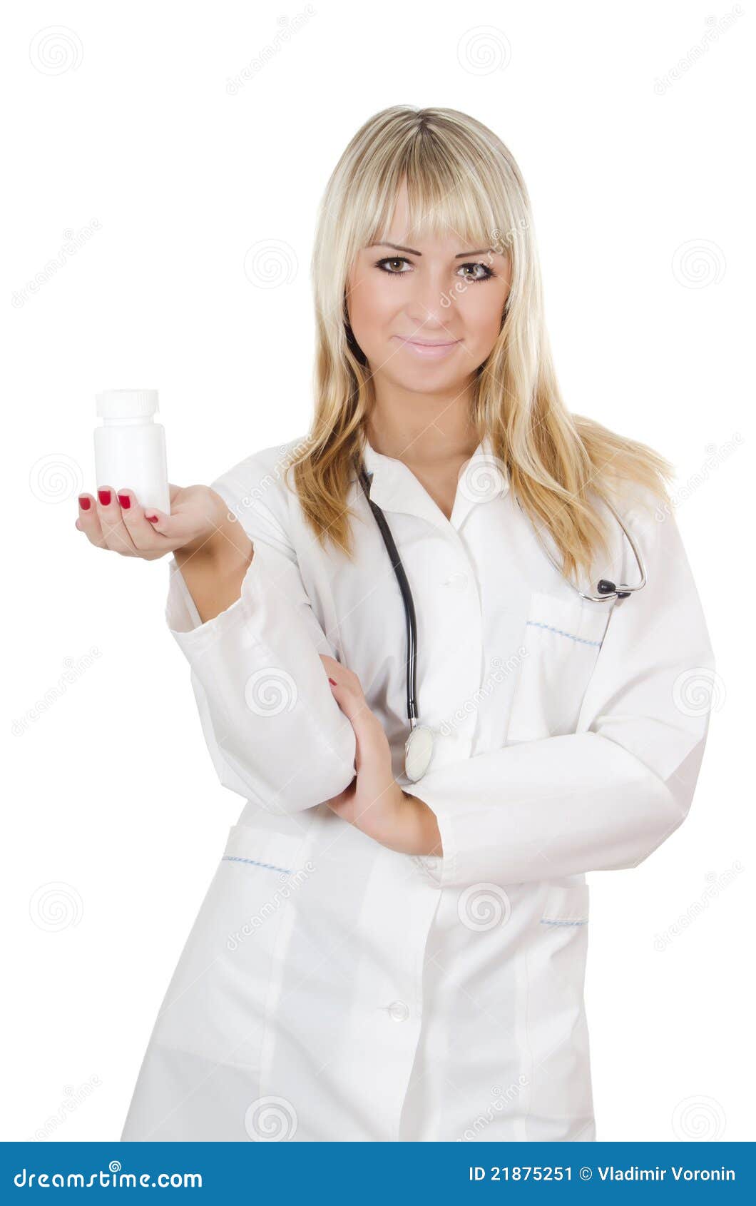 The beautiful doctor stock image. Image of medication - 21875251