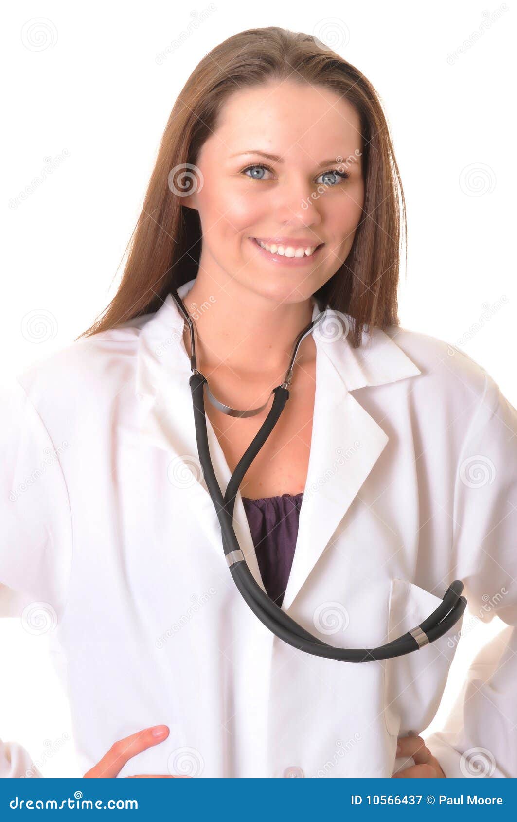 Beautiful Doctor or Nurse stock image. Image of colleagues - 10566437