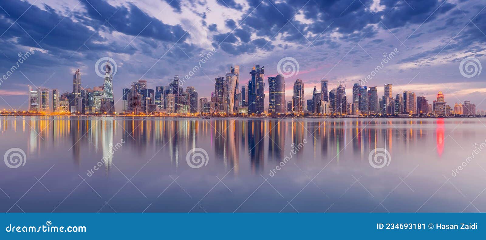 Beautiful Doha Skyline after Rain Editorial Photo - Image of culture ...