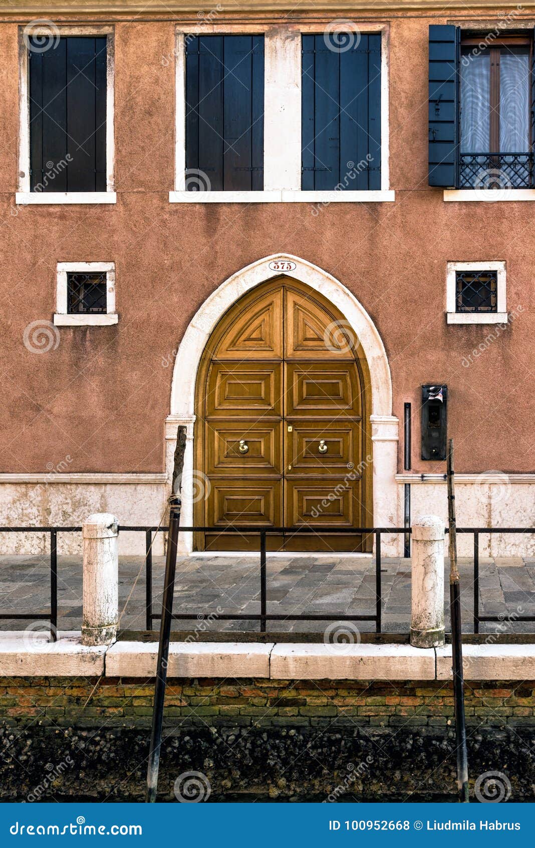 Beautiful Doors in Venice , Italy Venice Editorial Stock Photo - Image ...
