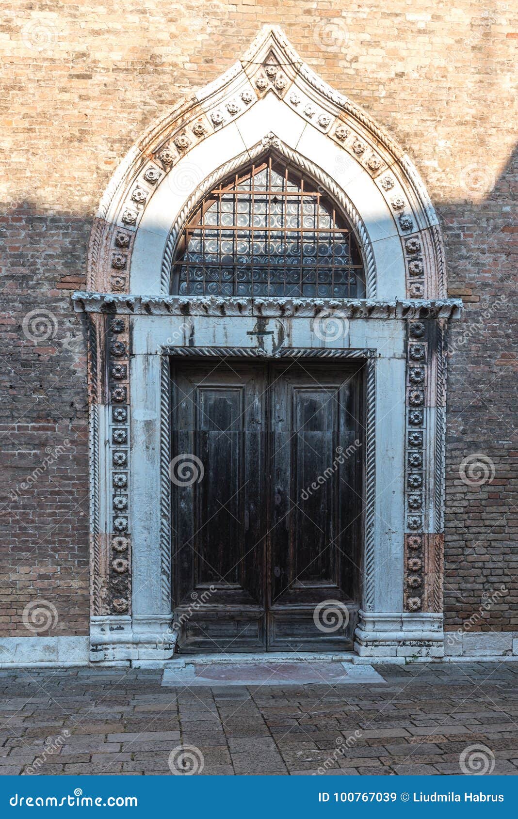 Beautiful Doors in Venice in Oriental Style, Italy Venice Editorial ...