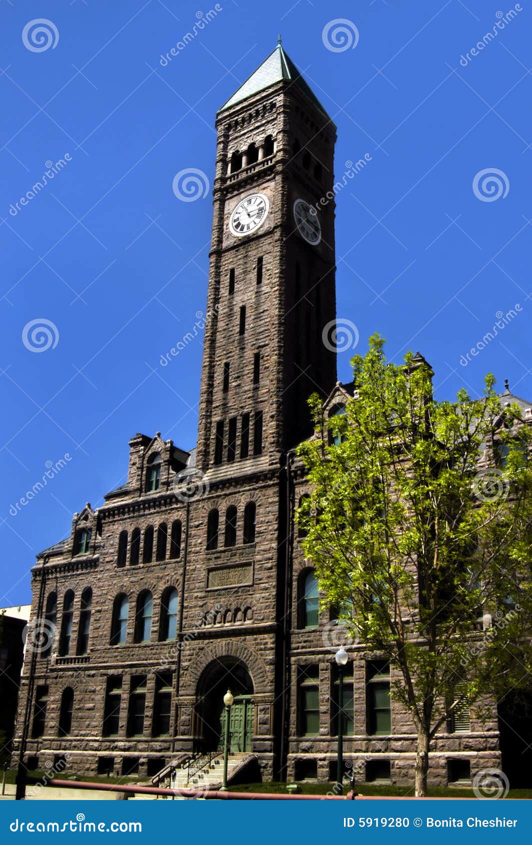 Beautiful Downtown Courthouse Stock Photo - Image of government, city ...