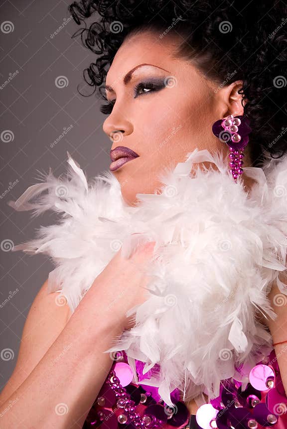 Beautiful Drag queen. stock photo. Image of glamourous - 5106302