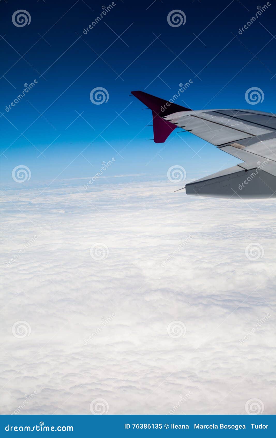 Beautiful, Dramatic Clouds and Sky Viewed from the Plane Stock Image ...