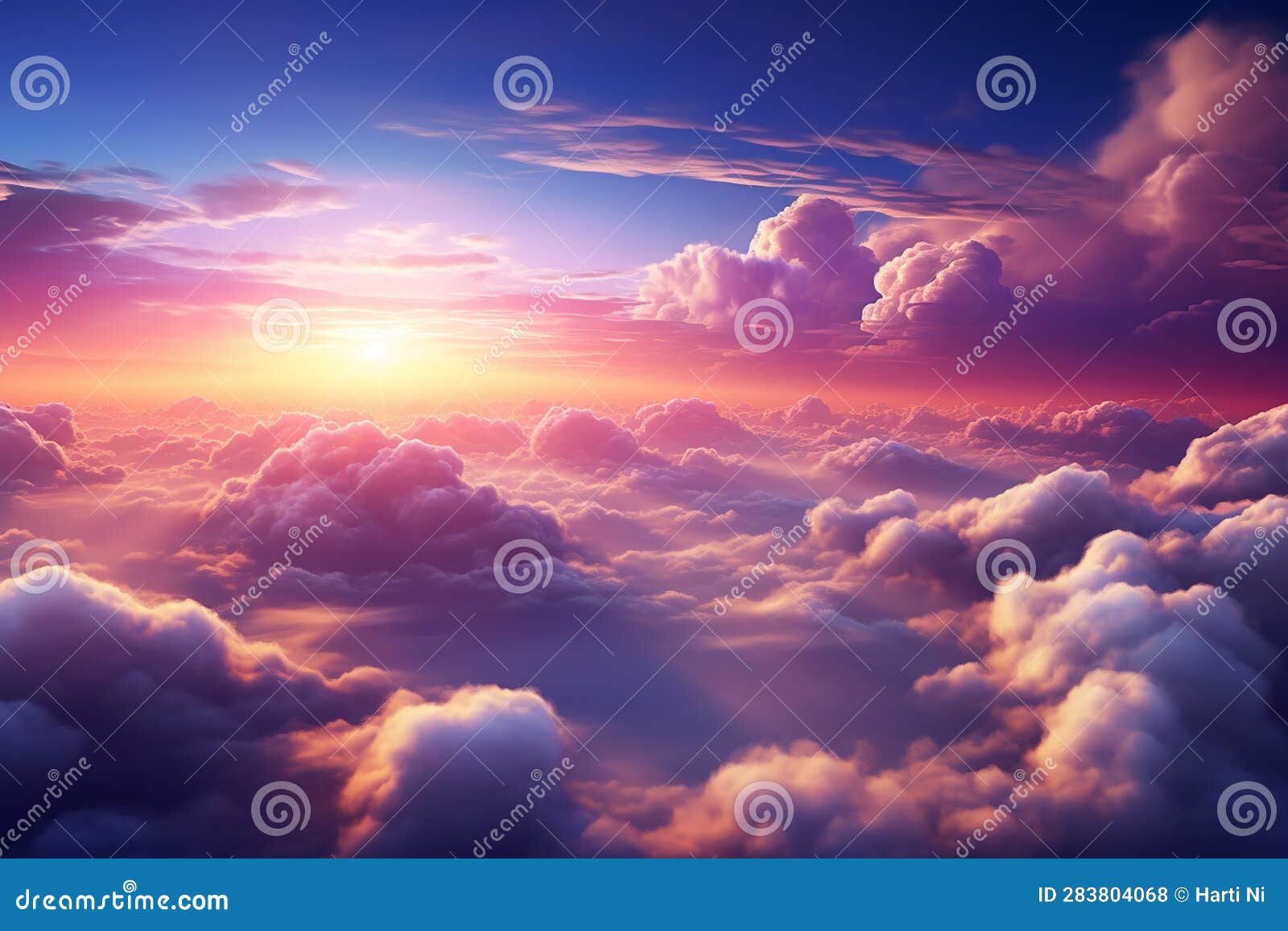 Beautiful Dramatic Cloudscape with Pink Purple Clouds in the Sky ...