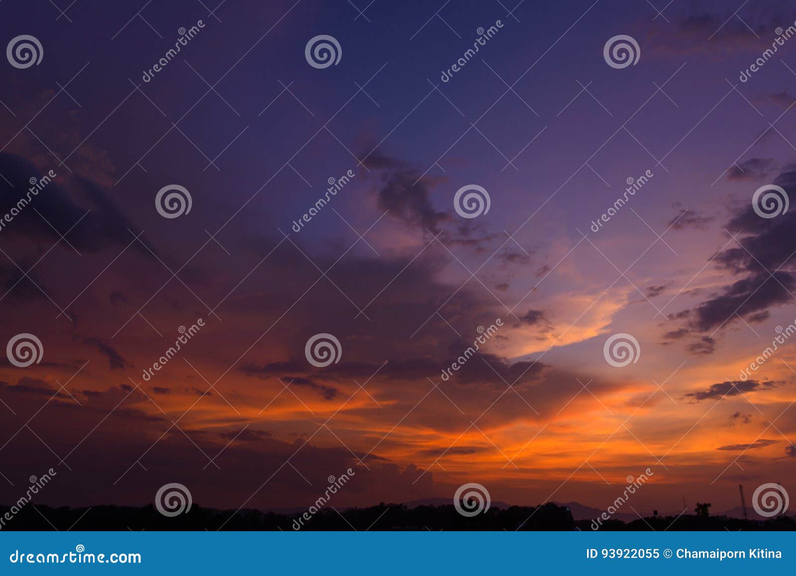 Beautiful Dramatic Natural Sunset Twilight Sky at Dusk,abstract Stock ...