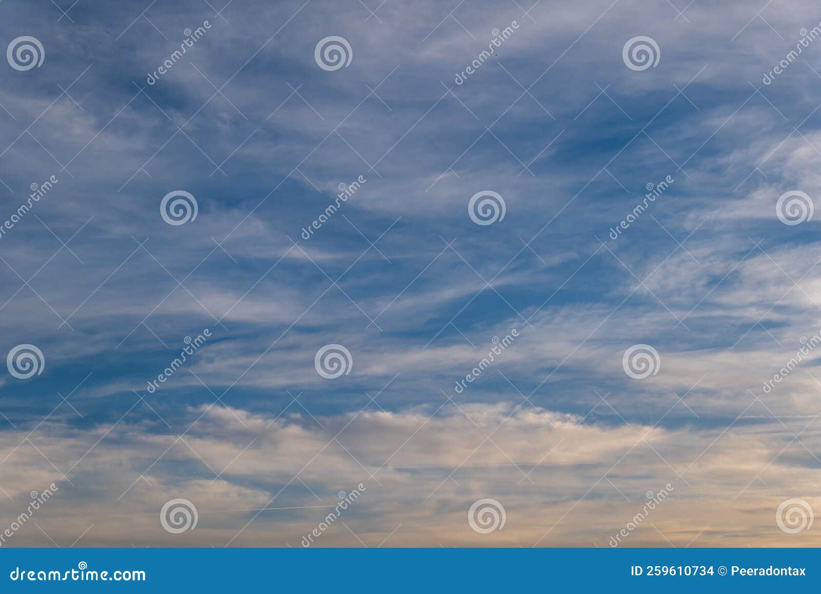 Dramatic Scenery of Sky and Clouds during Sunset Twilight Time. Stock ...