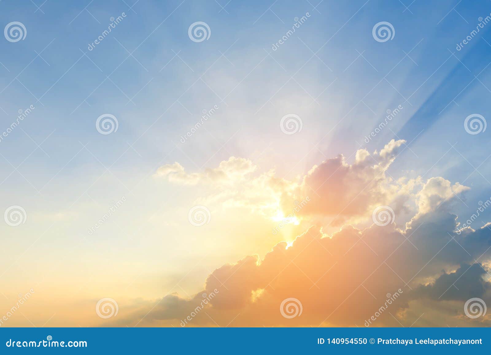 Light Rays Falling Through Clouds On The Sea Surface Royalty-Free Stock ...