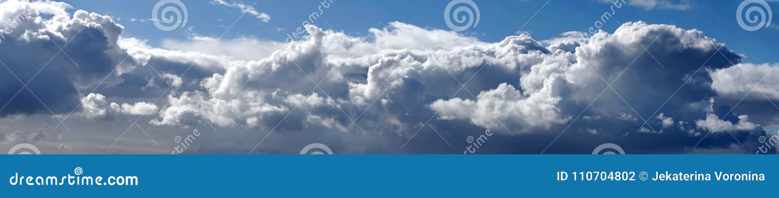 Beautiful Dramatic Sky Panorama Stock Photo - Image of panoramic ...