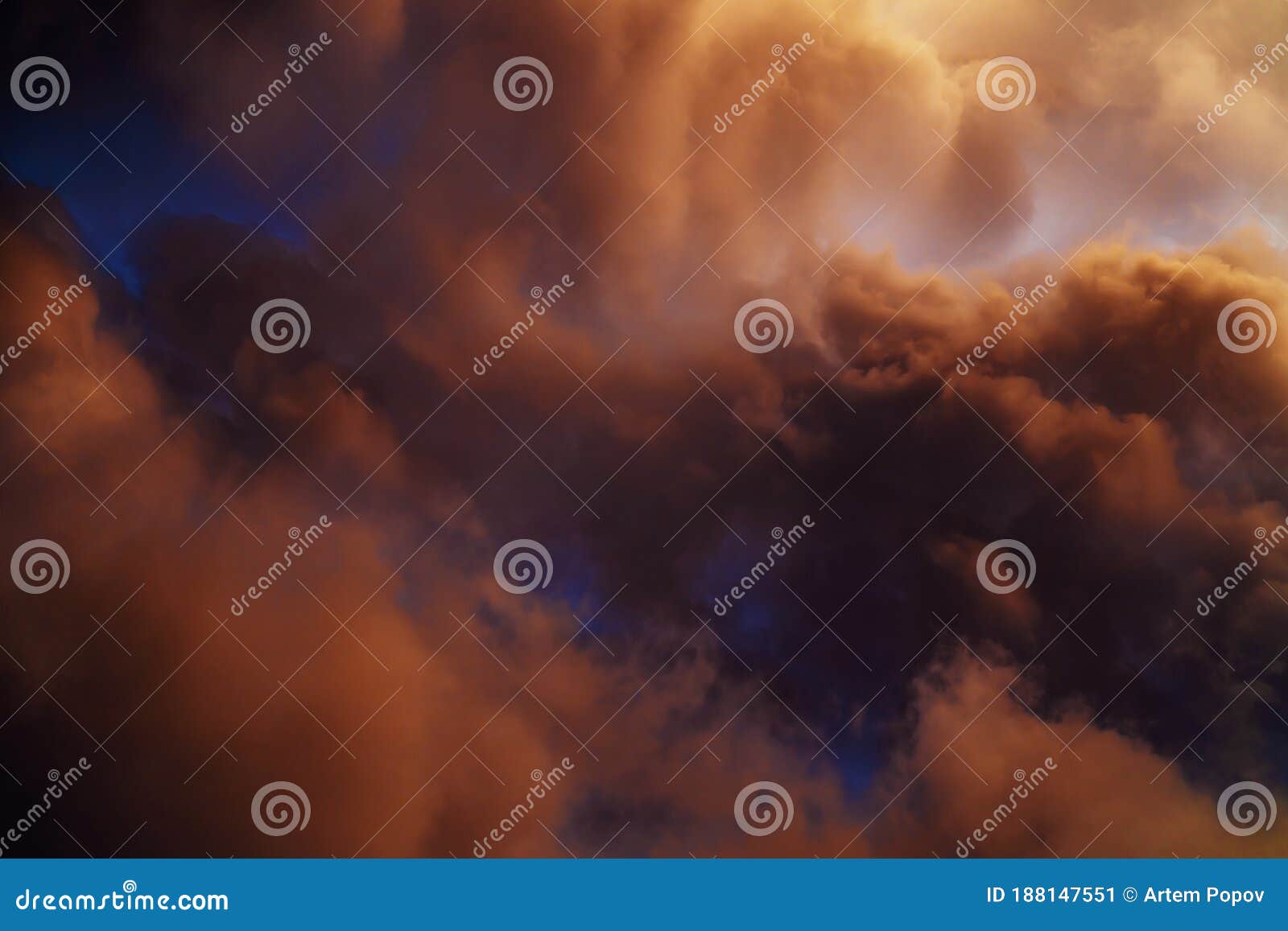 Beautiful Dramatic Sky with Red Clouds at Sunset Stock Image - Image of ...