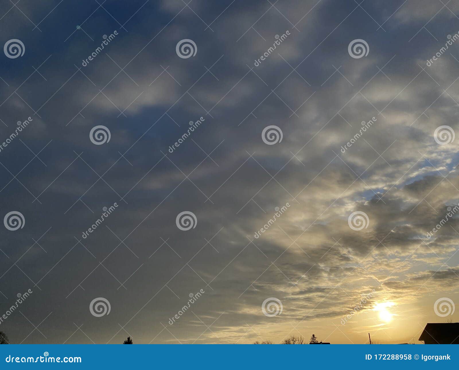 Beautiful Dramatic Sky during Sunset Stock Photo - Image of dramatic ...