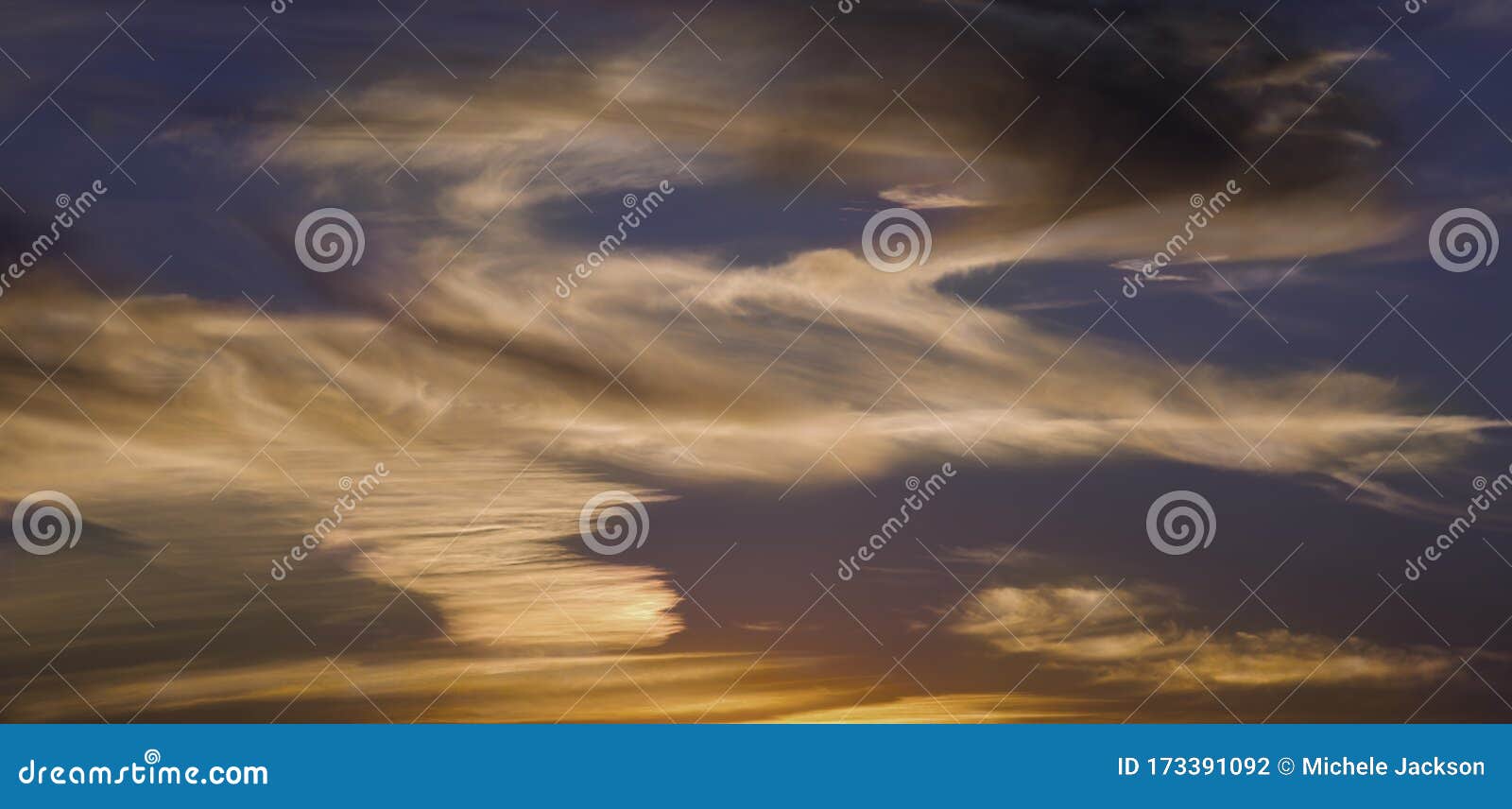 A Beautiful Dramatic Sunset Stock Photo - Image of orange, blue: 173391092