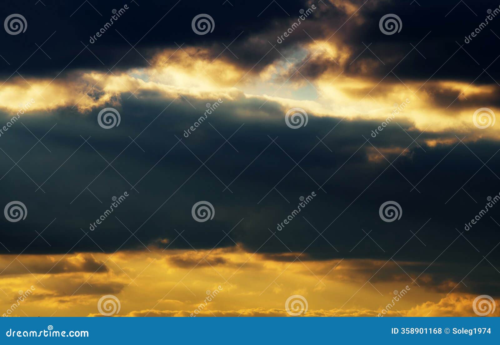 Beautiful and Dramatic Sunset Sky with Clouds As Abstract Background Stock Photo - Image of ...