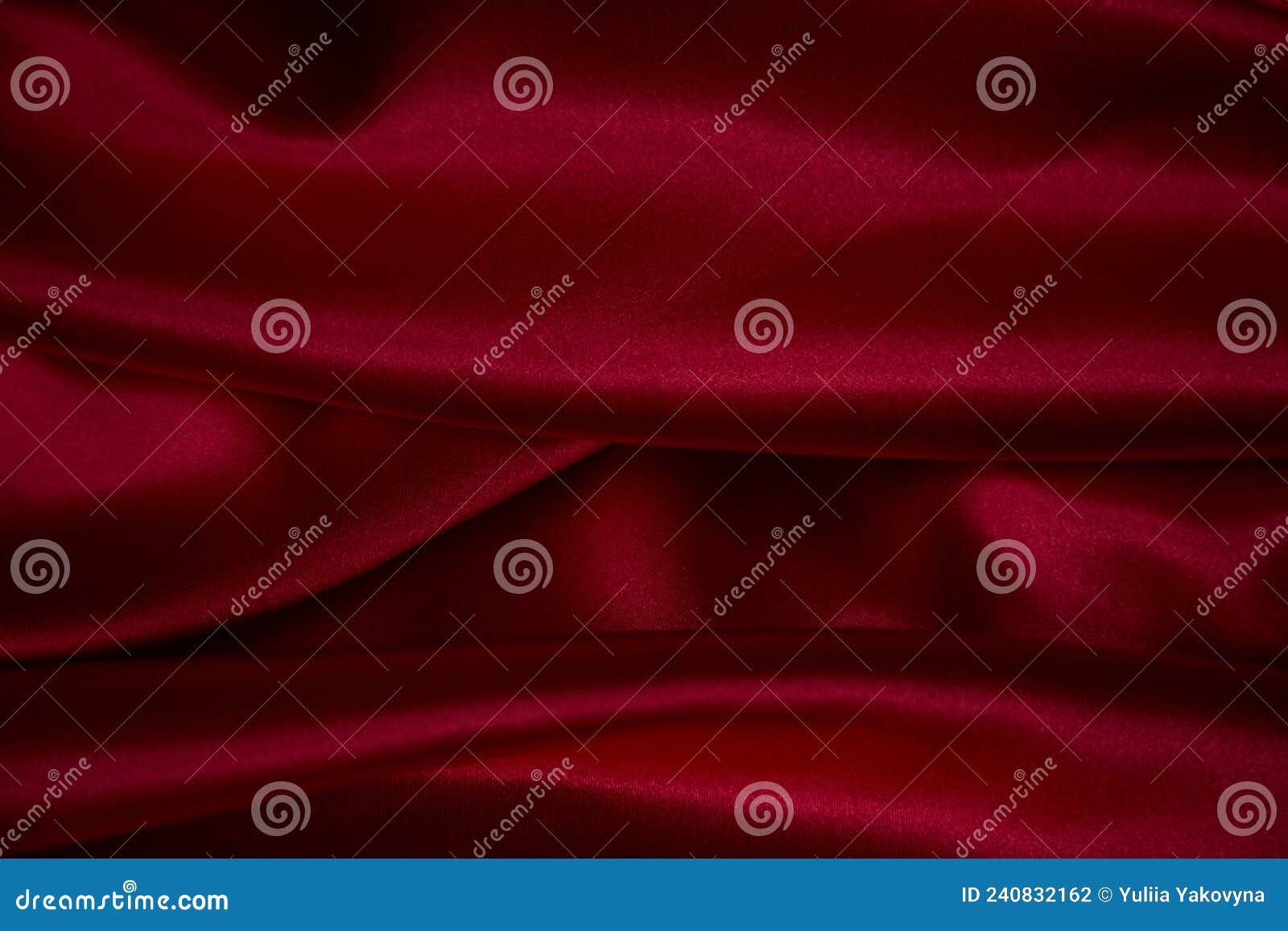 Beautiful Draped Silk Fabric in Red Stock Photo - Image of color ...