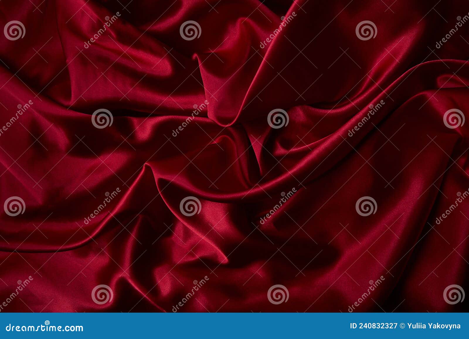 Beautiful Draped Silk Fabric in Red Stock Image - Image of abstract ...