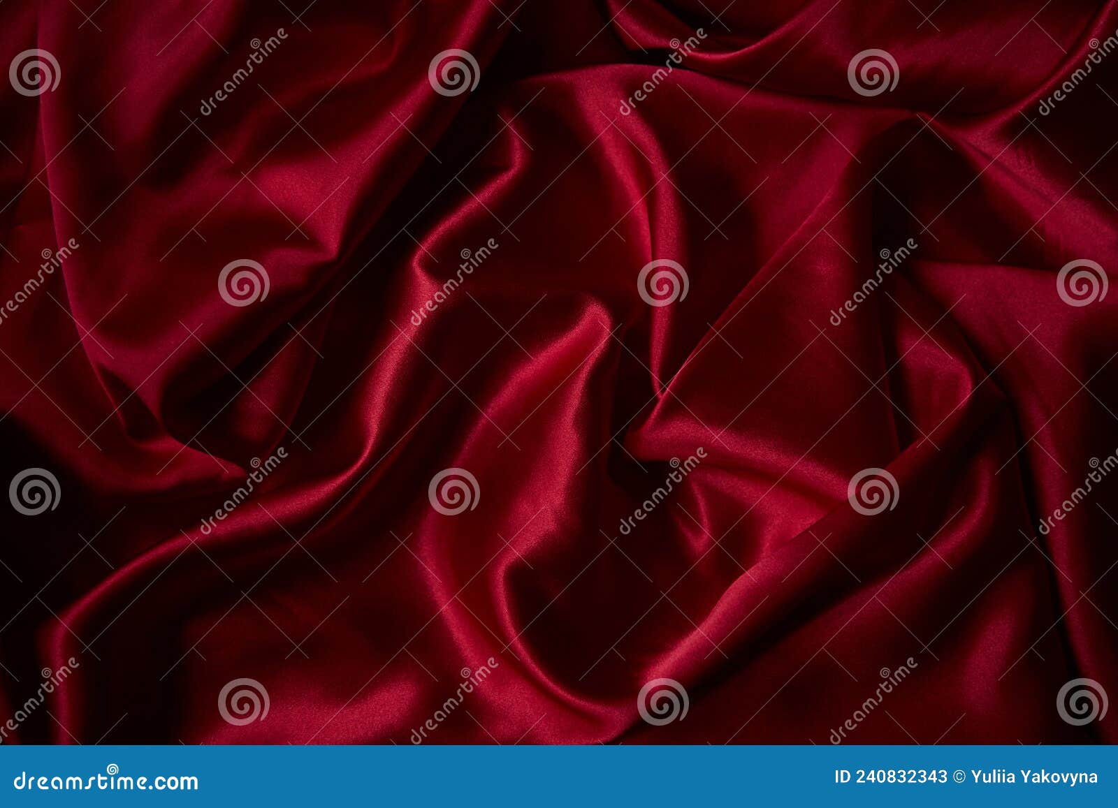 Beautiful Draped Silk Fabric in Red Stock Image - Image of abstract ...