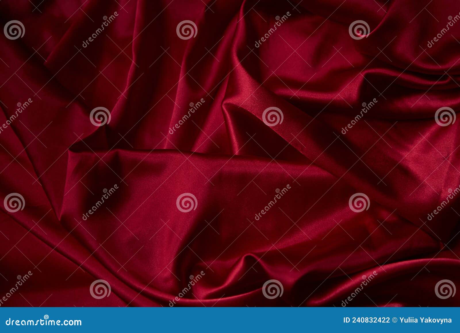 Beautiful Draped Silk Fabric in Red Stock Photo - Image of luxurious ...