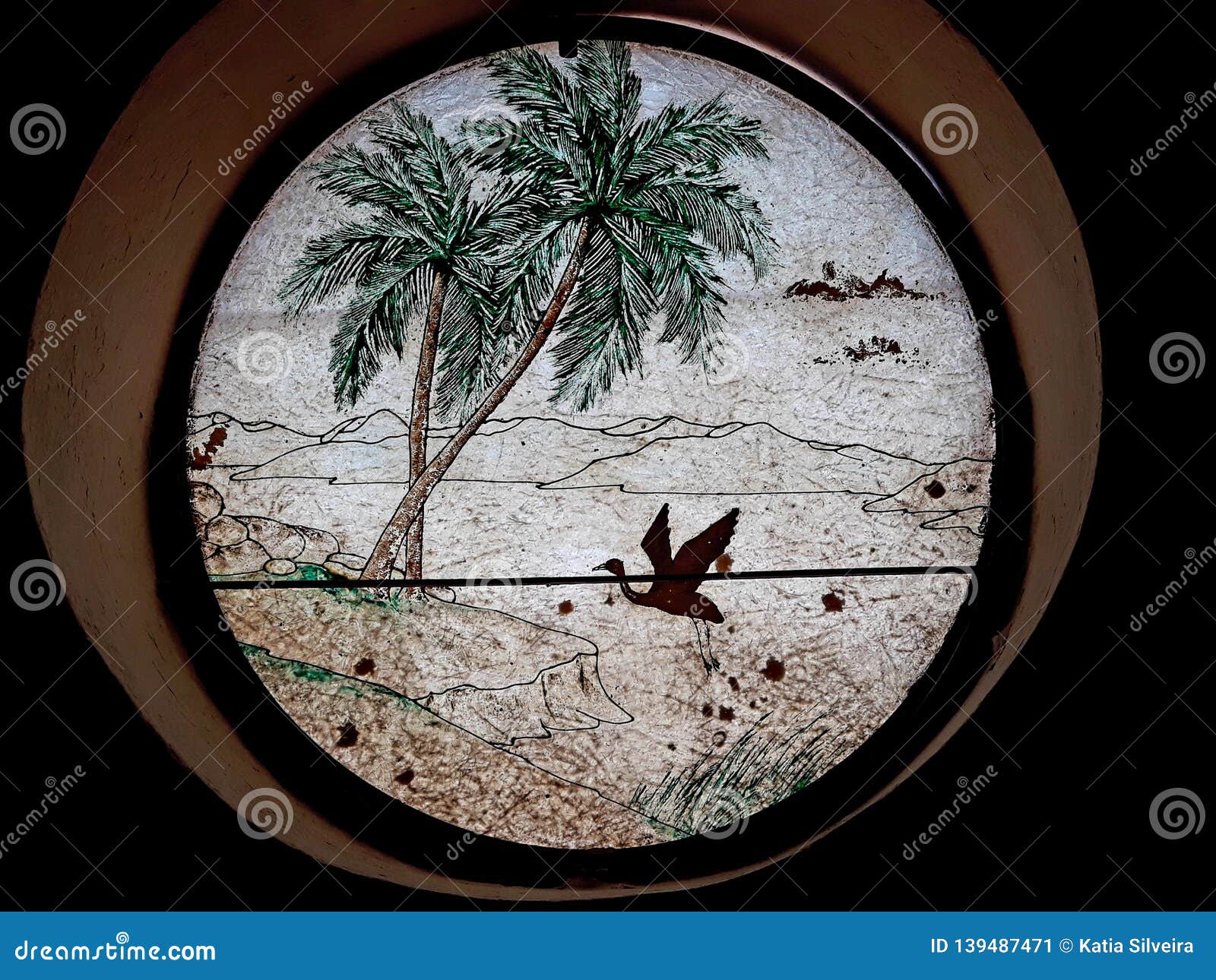 Beautiful drawing on glass stock image. Image of glass - 139487471