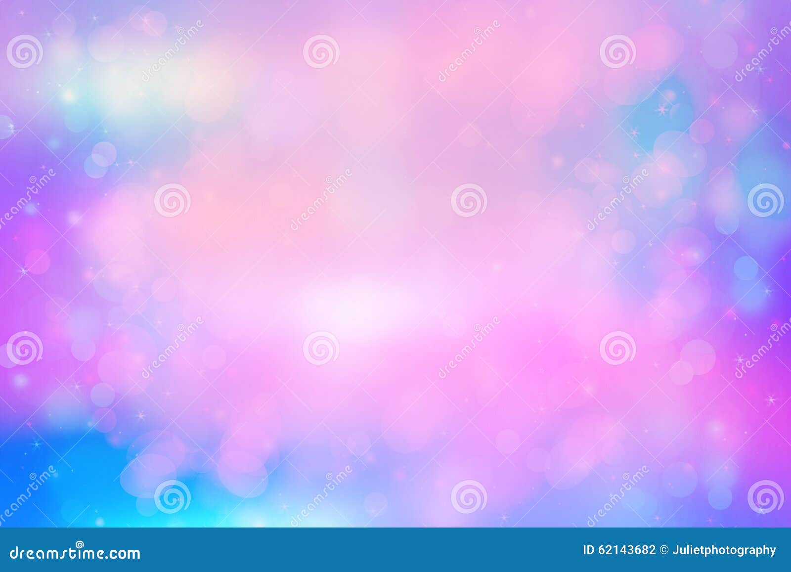 Beautiful Dreamy Pastel Background with Bokeh Lights Stock Illustration ...