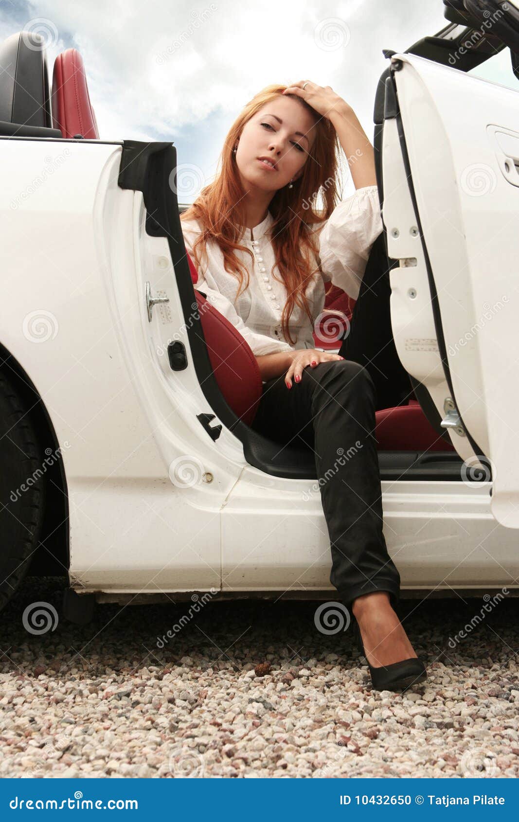 Beautiful driver stock photo. Image of female, smooth - 10432650
