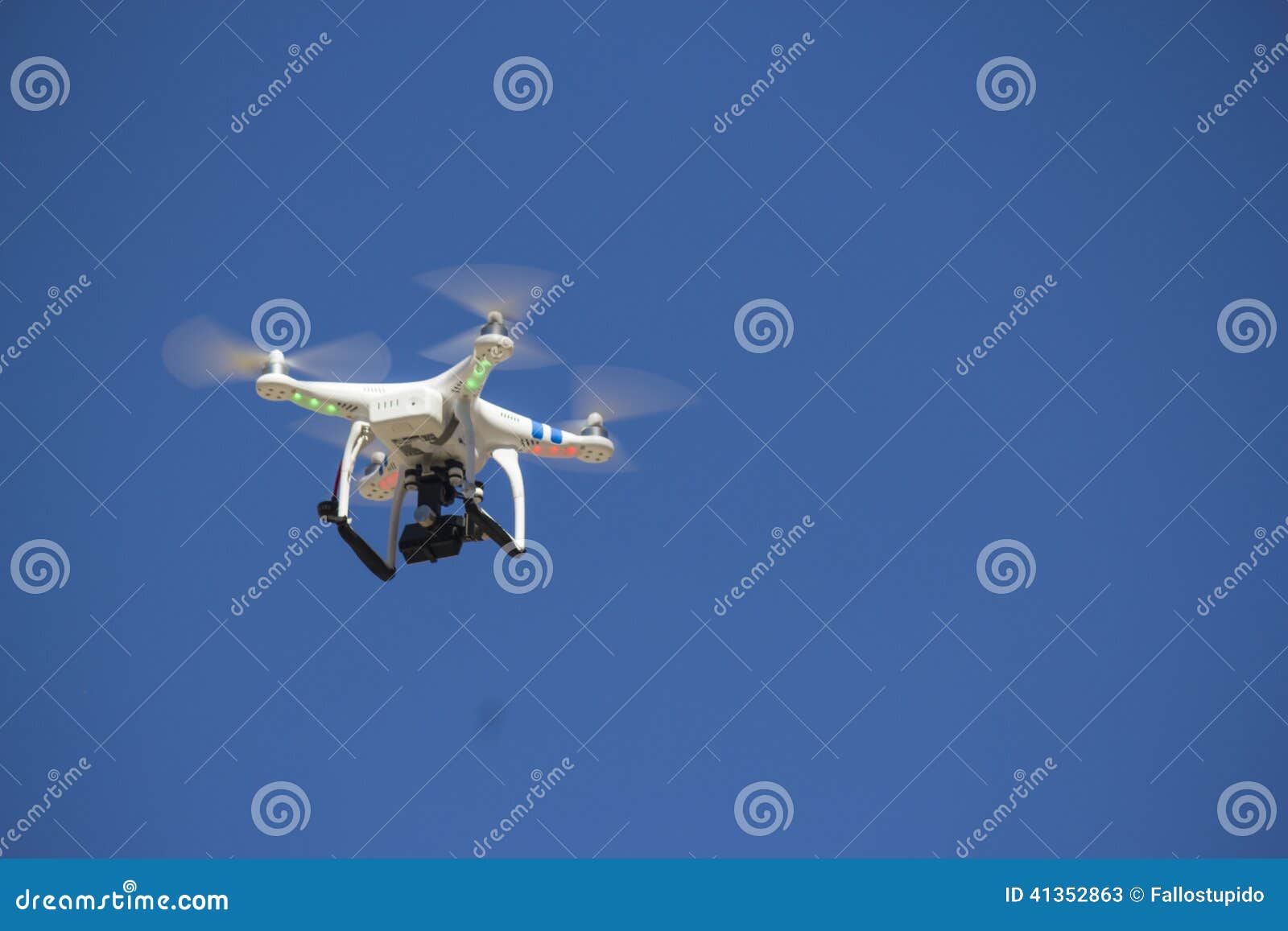 Beautiful drone in the sky stock image. Image of propellers - 41352863