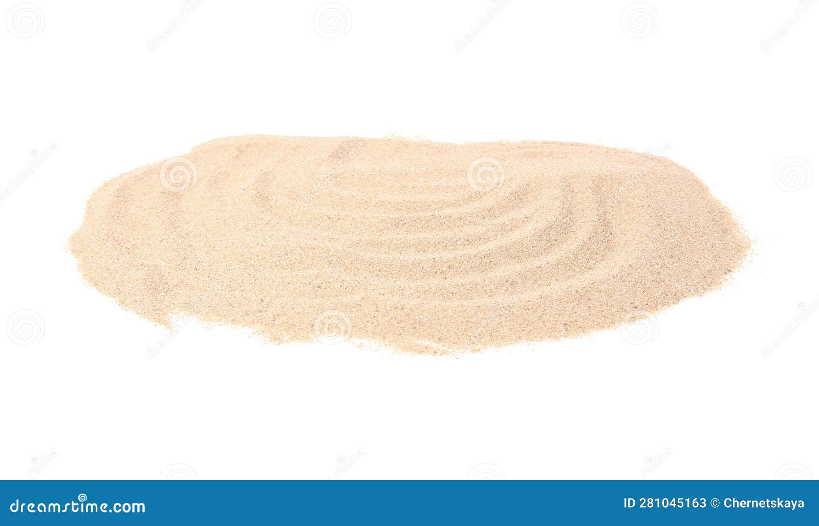 Beautiful Dry Beach Sand Isolated on White Stock Image - Image of ...