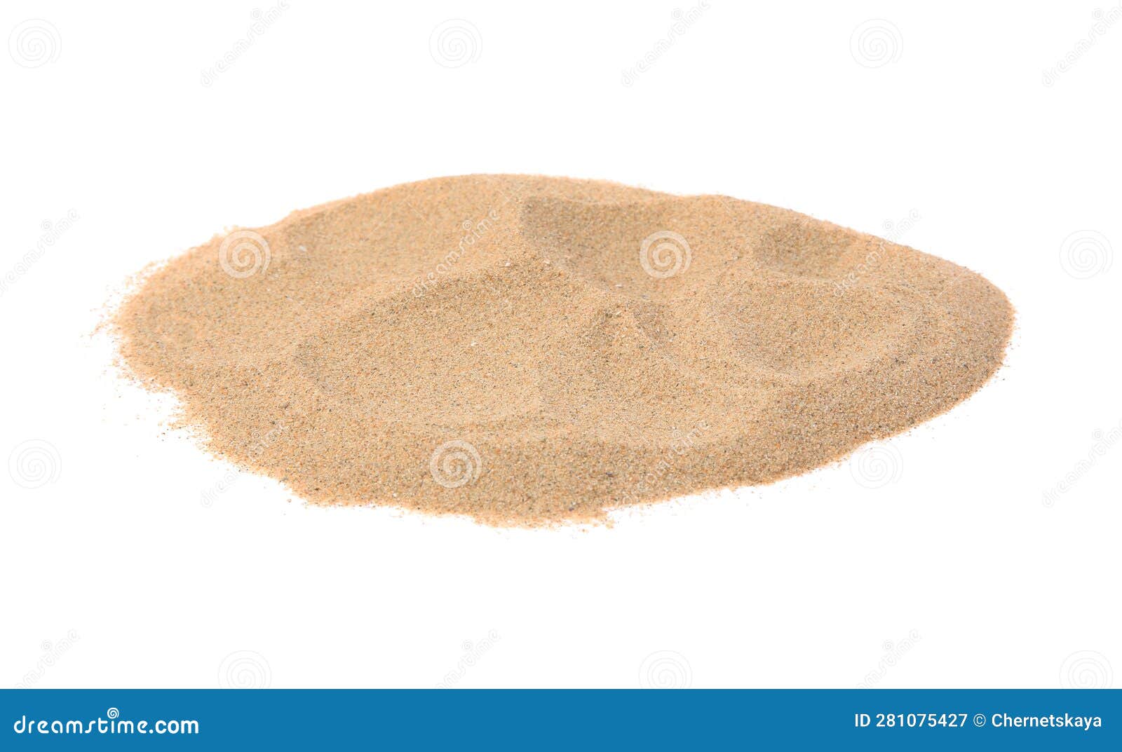 Beautiful Dry Beach Sand Isolated on White Stock Image - Image of dune ...