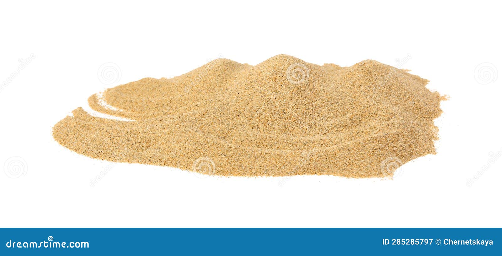 Beautiful Dry Beach Sand Isolated on White Stock Image - Image of relax ...