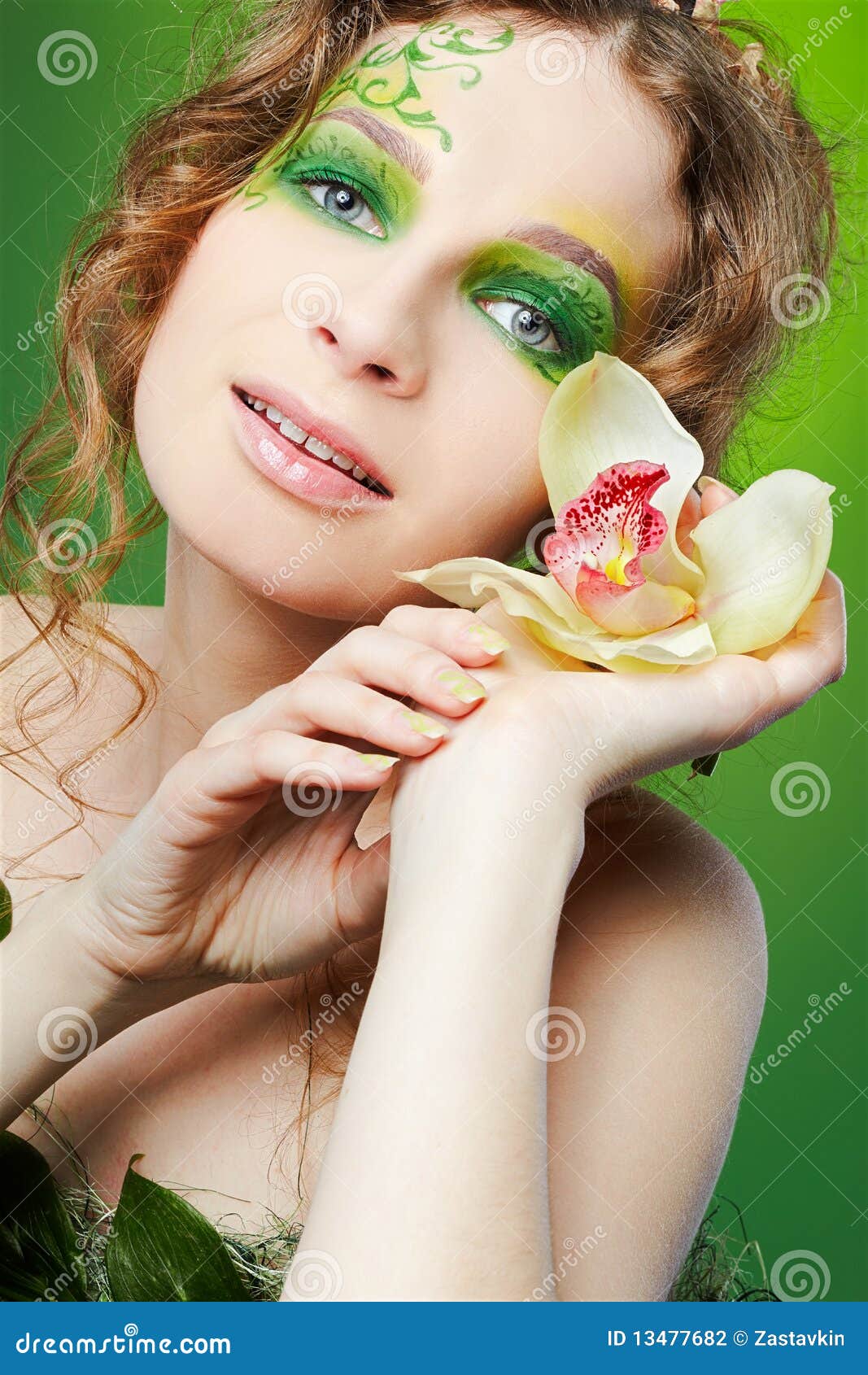 Beautiful dryad girl stock photo. Image of face, gentle - 13477682