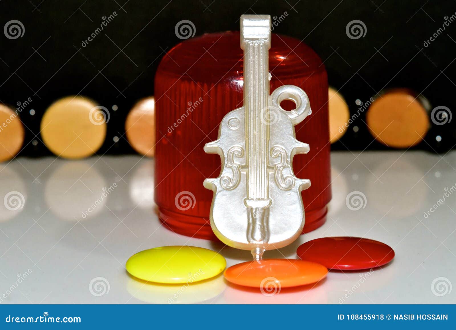Music Guitar Instruments with Various Object Photograph Stock Photo ...