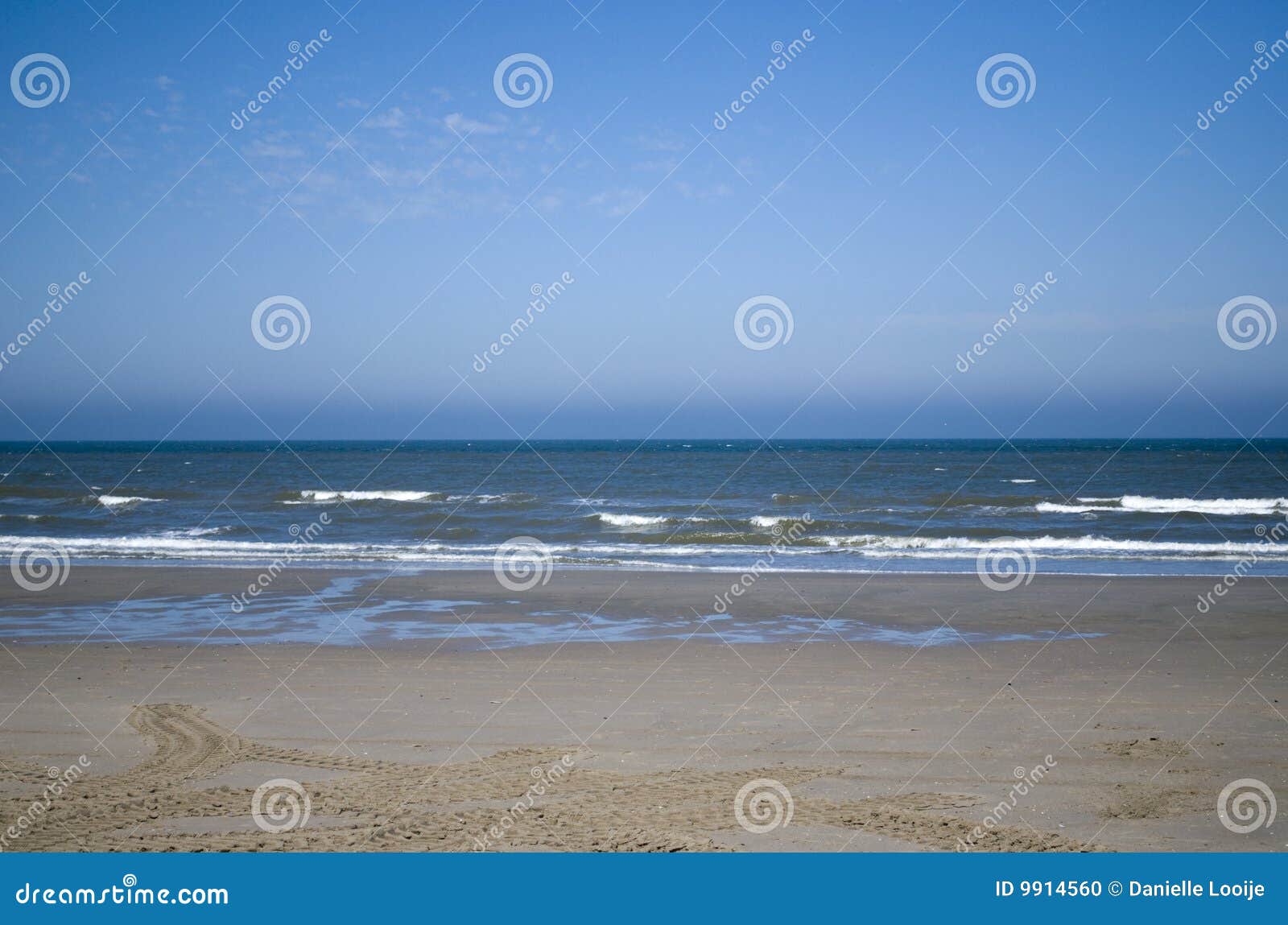 Beautiful Dutch Beach in Summer Time Stock Photo - Image of season ...