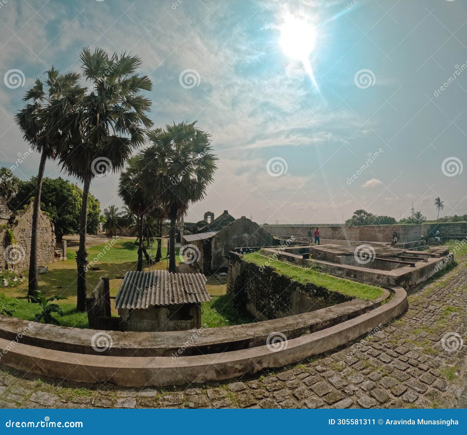 A Beautiful Dutch Fort in Mannar, Sri Lanka Stock Image - Image of fort ...