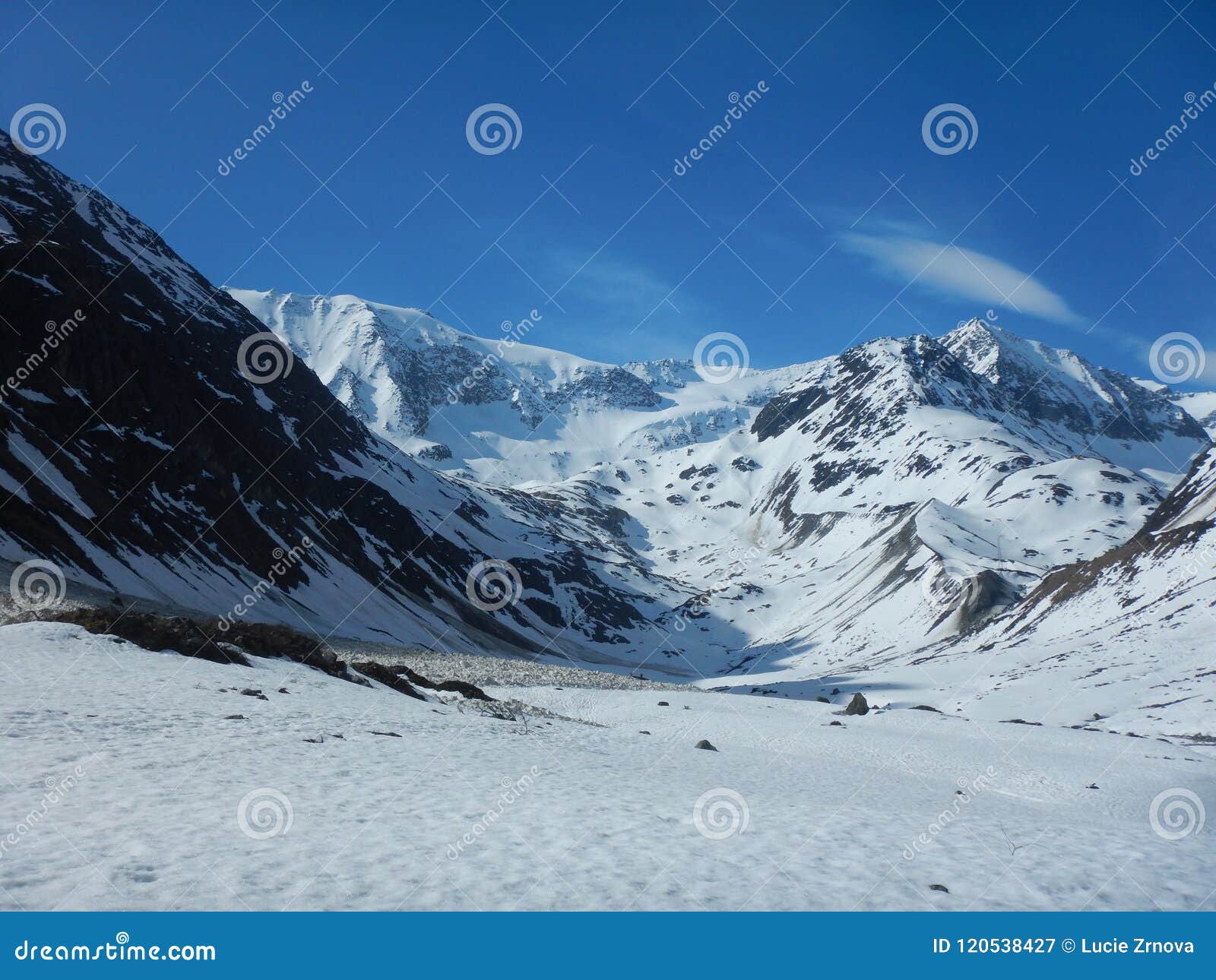 Beautiful Early Spring Skitouring in Otztal Alps Stock Image - Image of ...