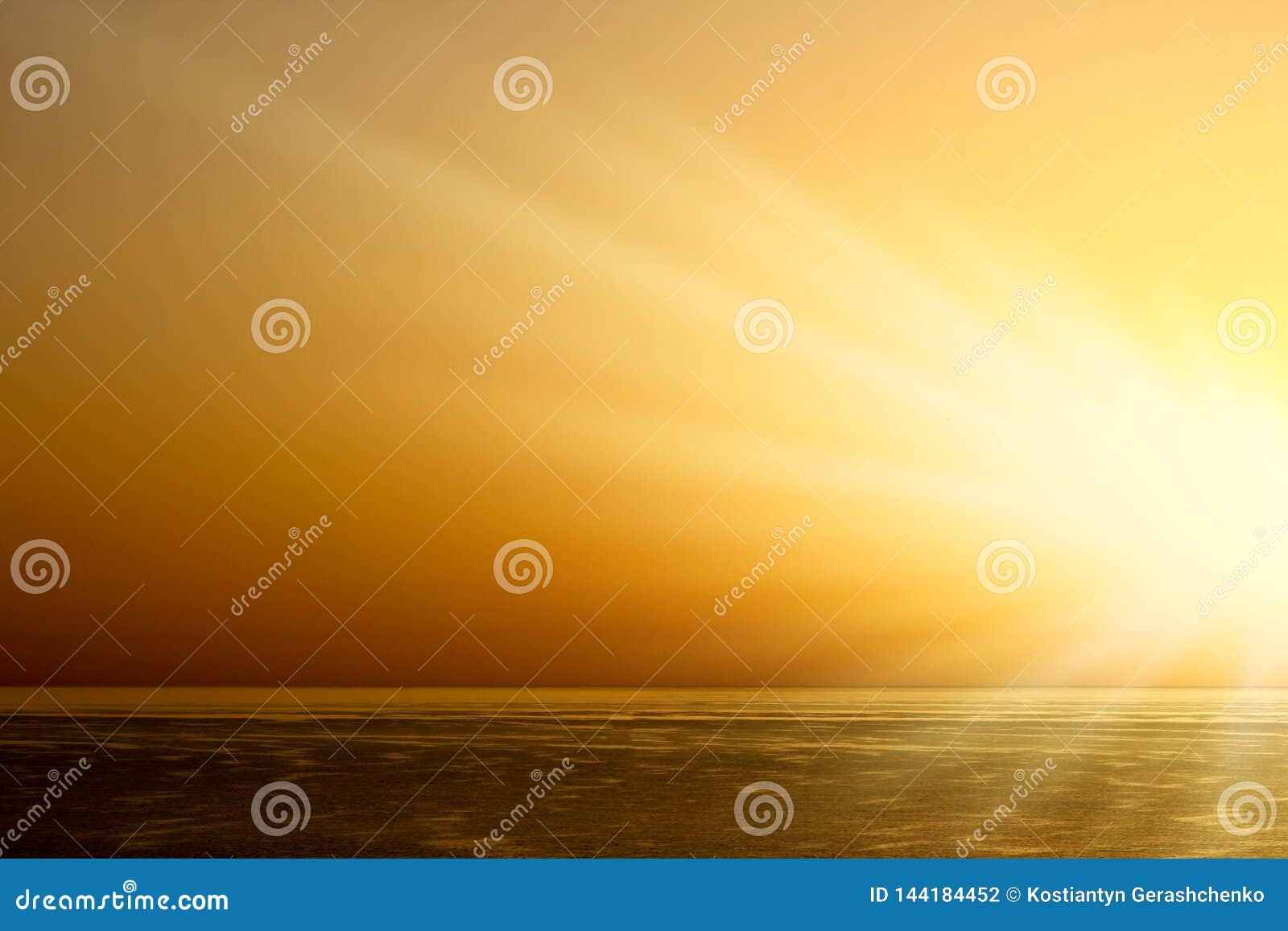 Beautiful Early Sunset on the Sea Background Stock Photo - Image of ...