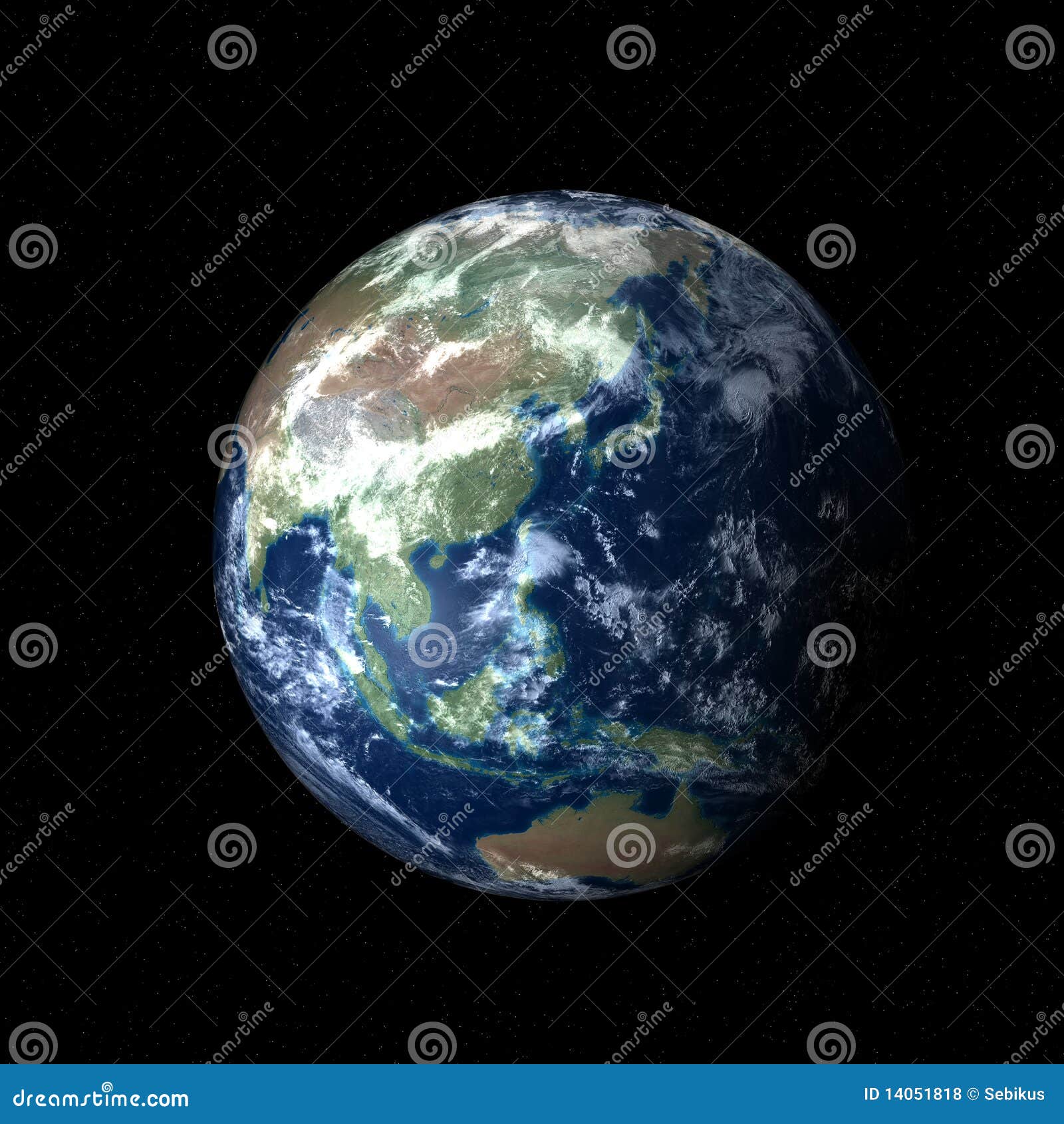 Beautiful Earth - Asia stock illustration. Illustration of global ...