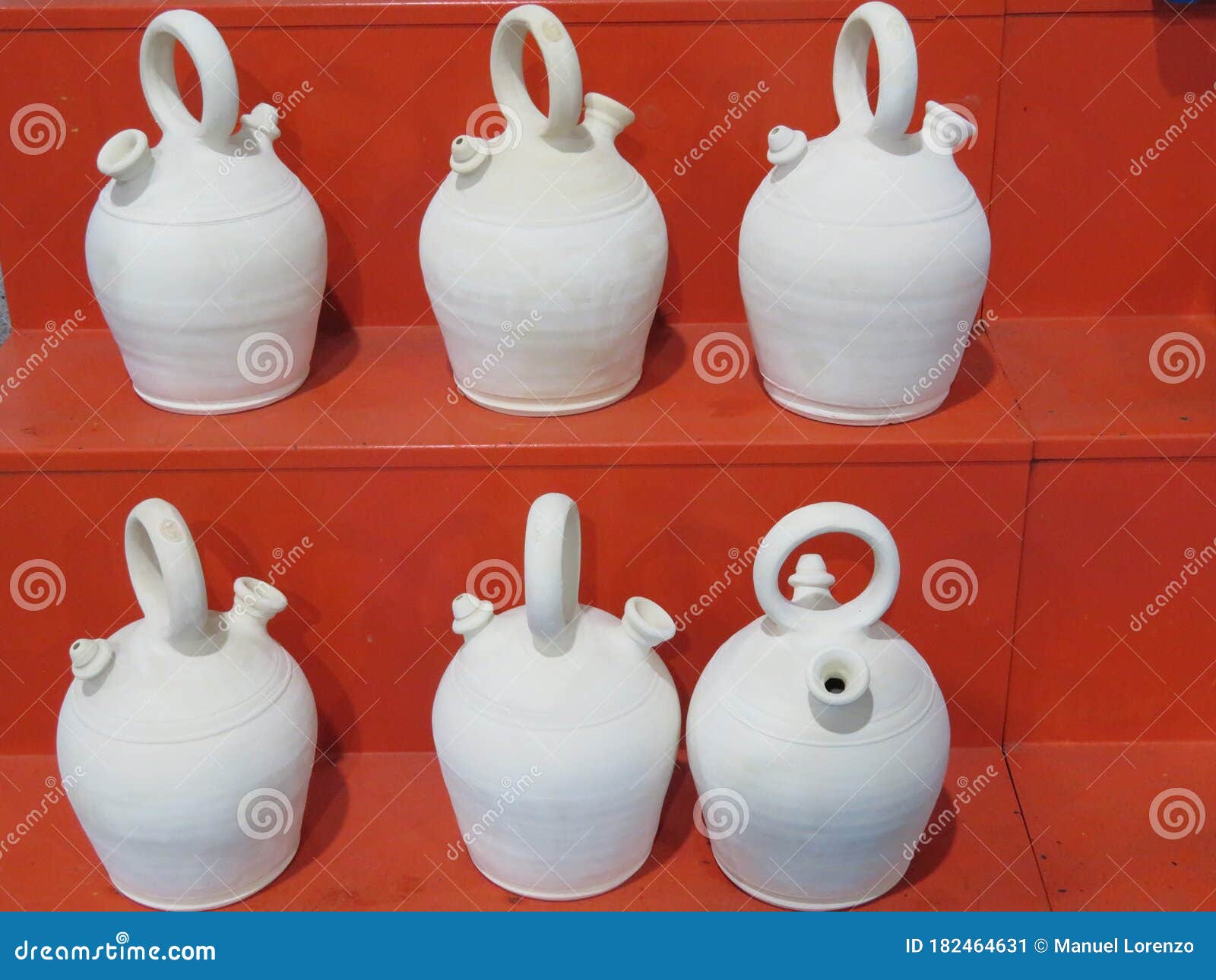 Beautiful Earthenware Pitchers of Mud Typical of Spain To Drink Fresh ...