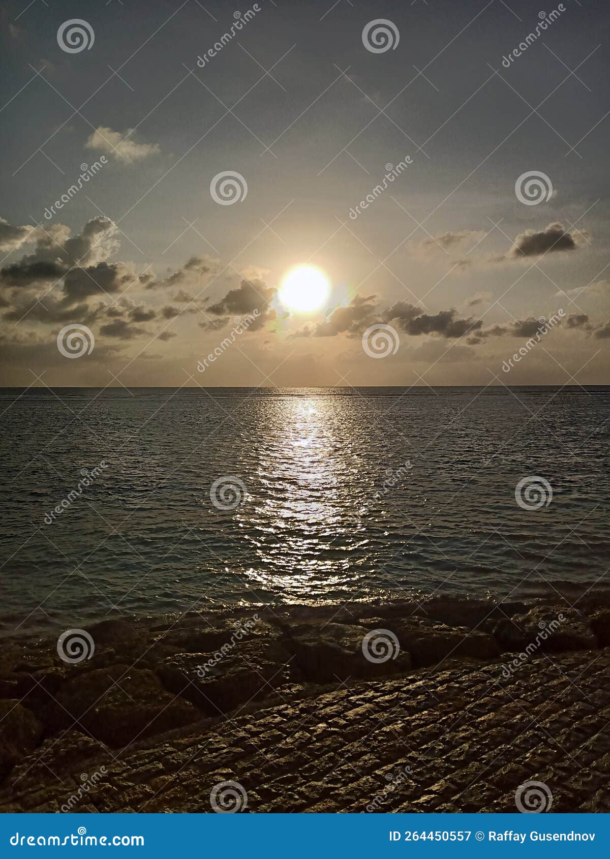 A Beautiful East Sunrise on the Beach Stock Image - Image of shore ...