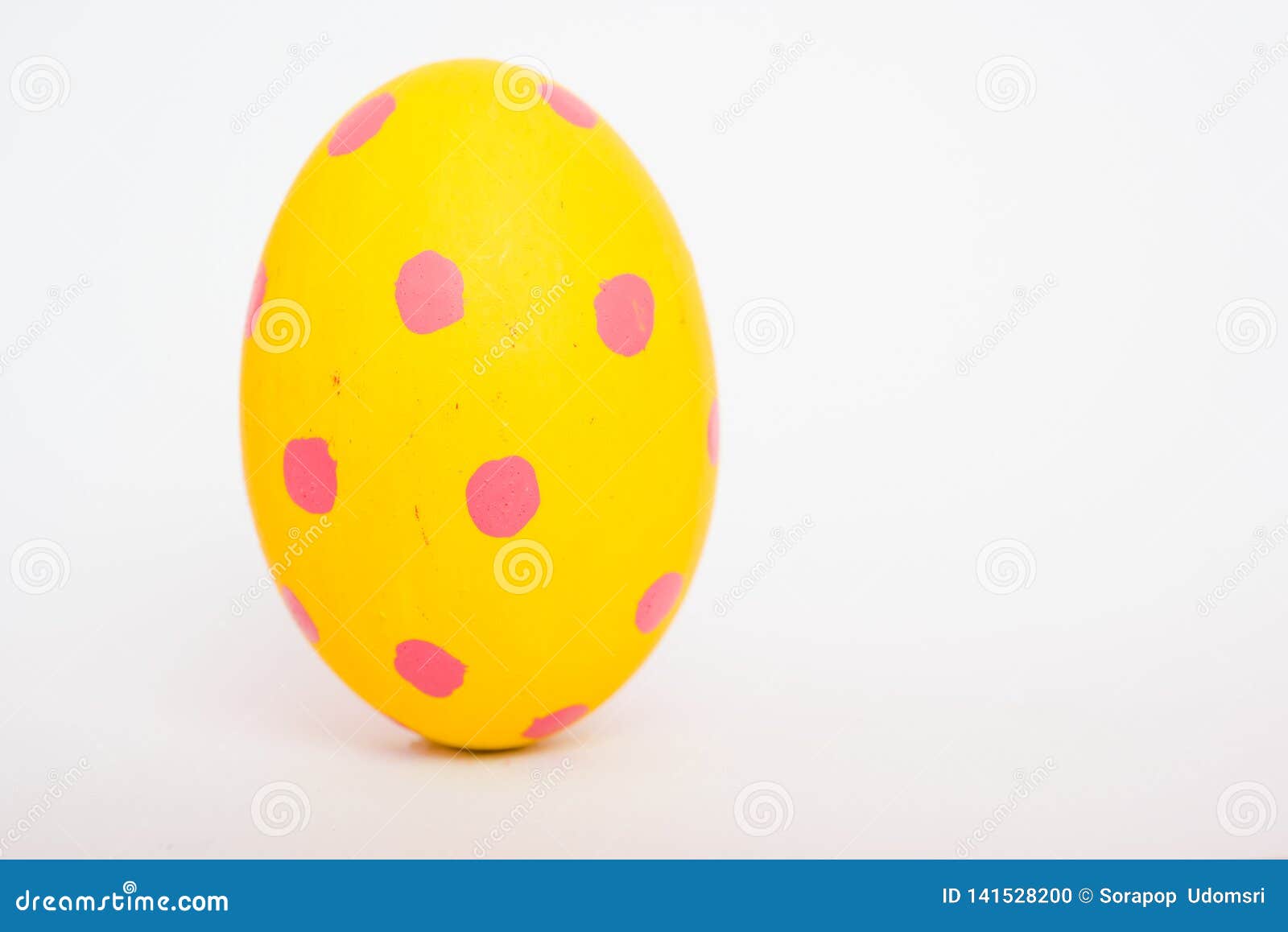 Beautiful Easter Yellow Egg Color Isolate Stock Photo - Image of ...