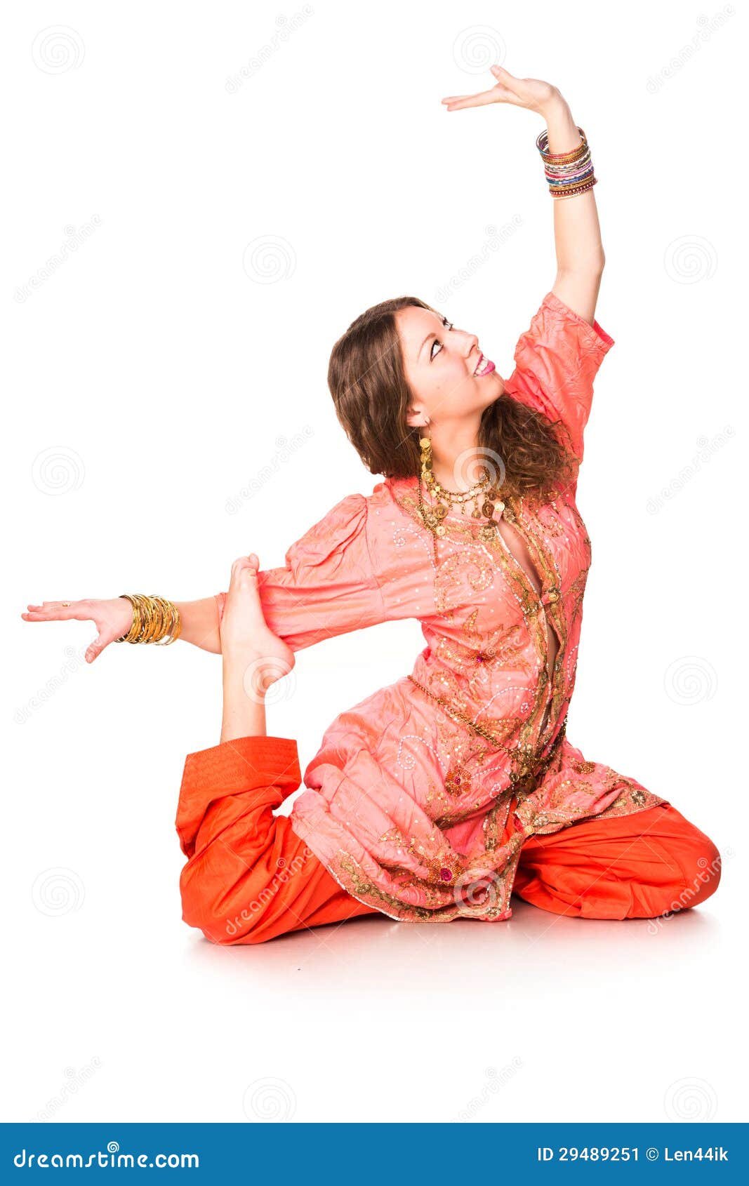 Beautiful Eastern Belly Dancer Stock Image - Image of golden, beauty ...