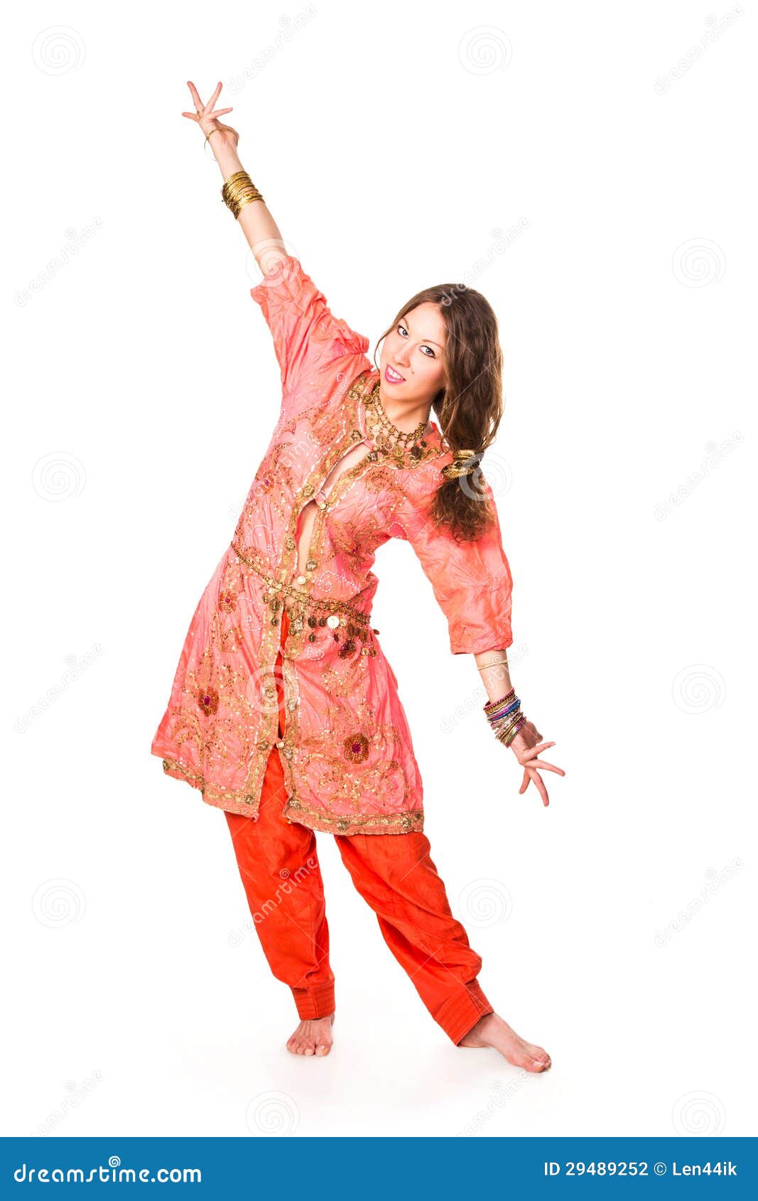 Beautiful Eastern Belly Dancer Stock Photo - Image of brunette, asian ...